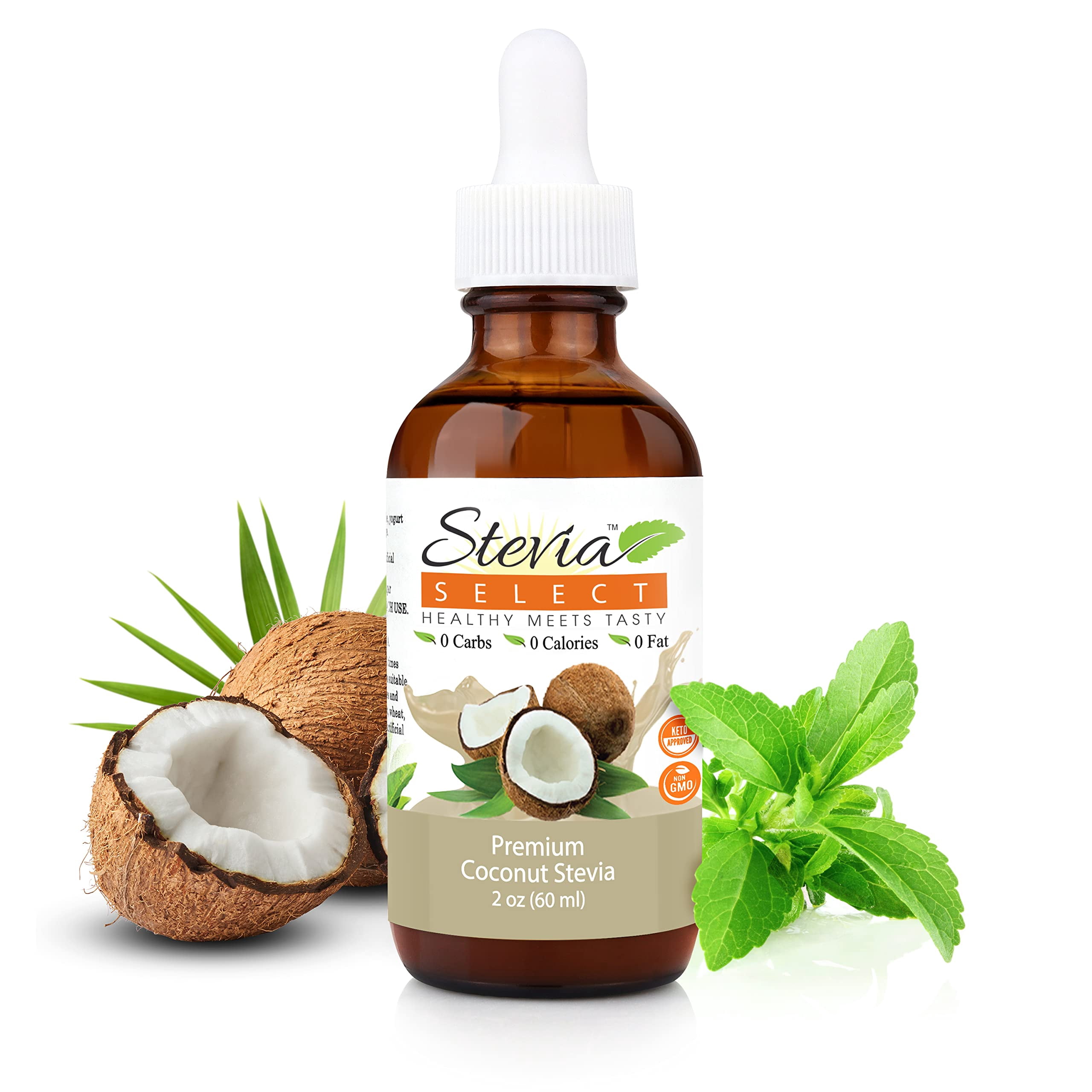 Stevia Select Coconut Flavored OKA4 Liquid Stevia - Zero Calorie Coffee ...