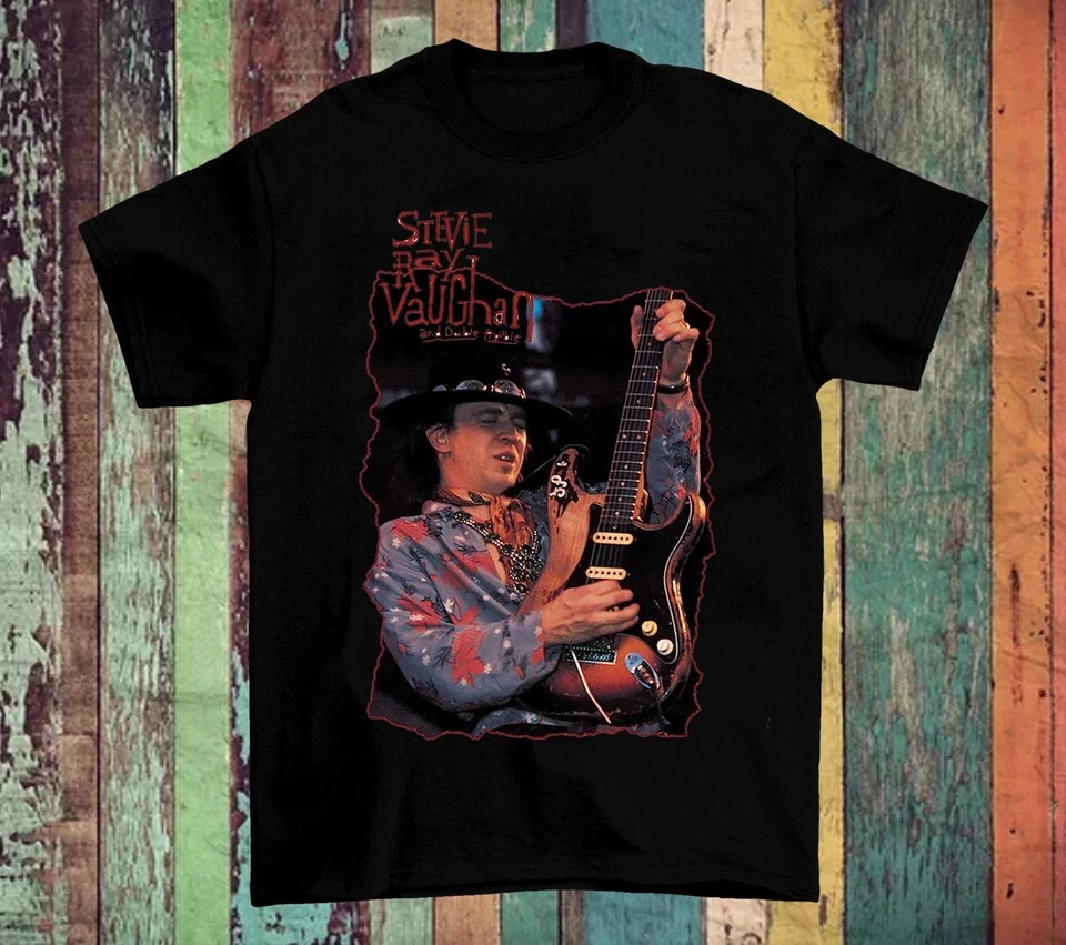 Stevie Ray Vaughan Legend Women Men Black Full size S to 5XL AA1700 ...