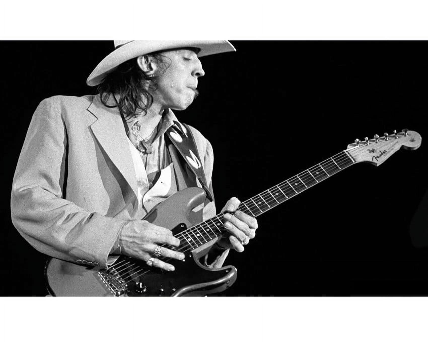 Stevie Ray Vaughan Playing Guitar In Concert With Stetson 24x36 Classic ...