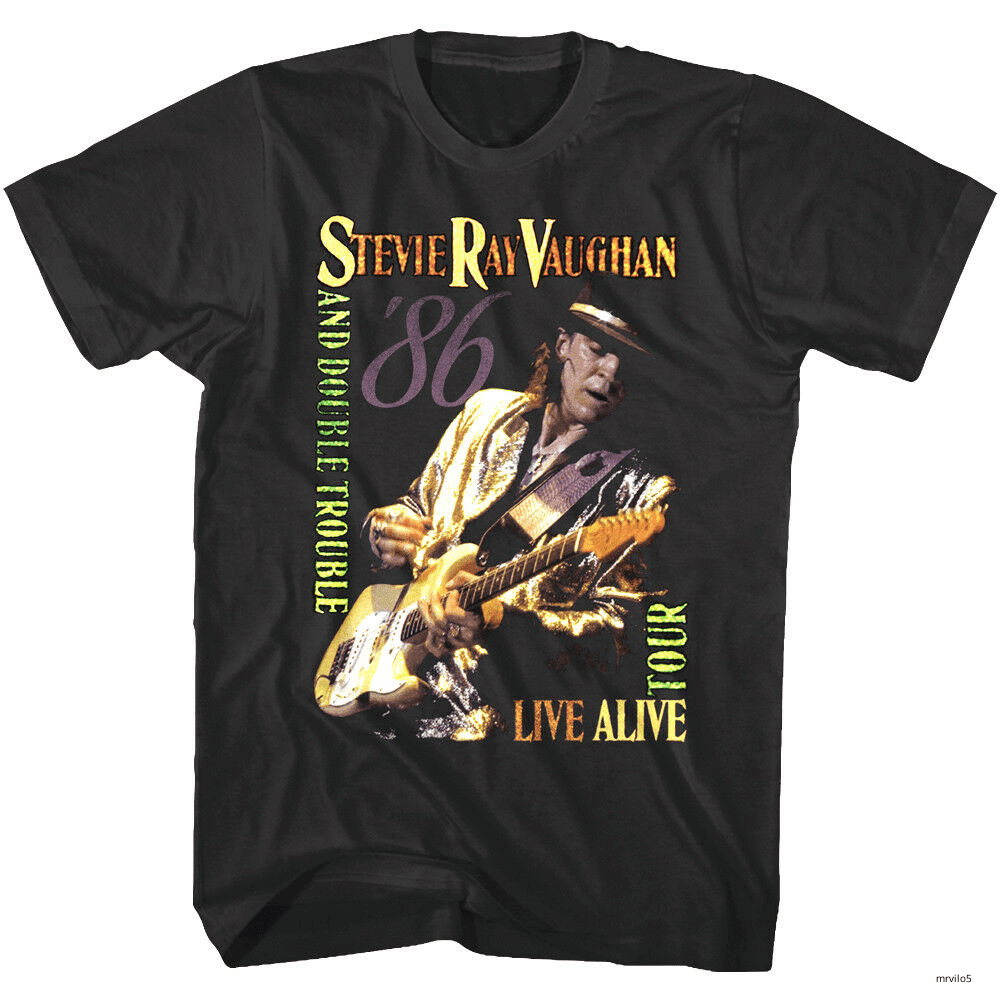Stevie Ray Vaughan Tour Black Men All Size Shirt AC503 - Walmart.com