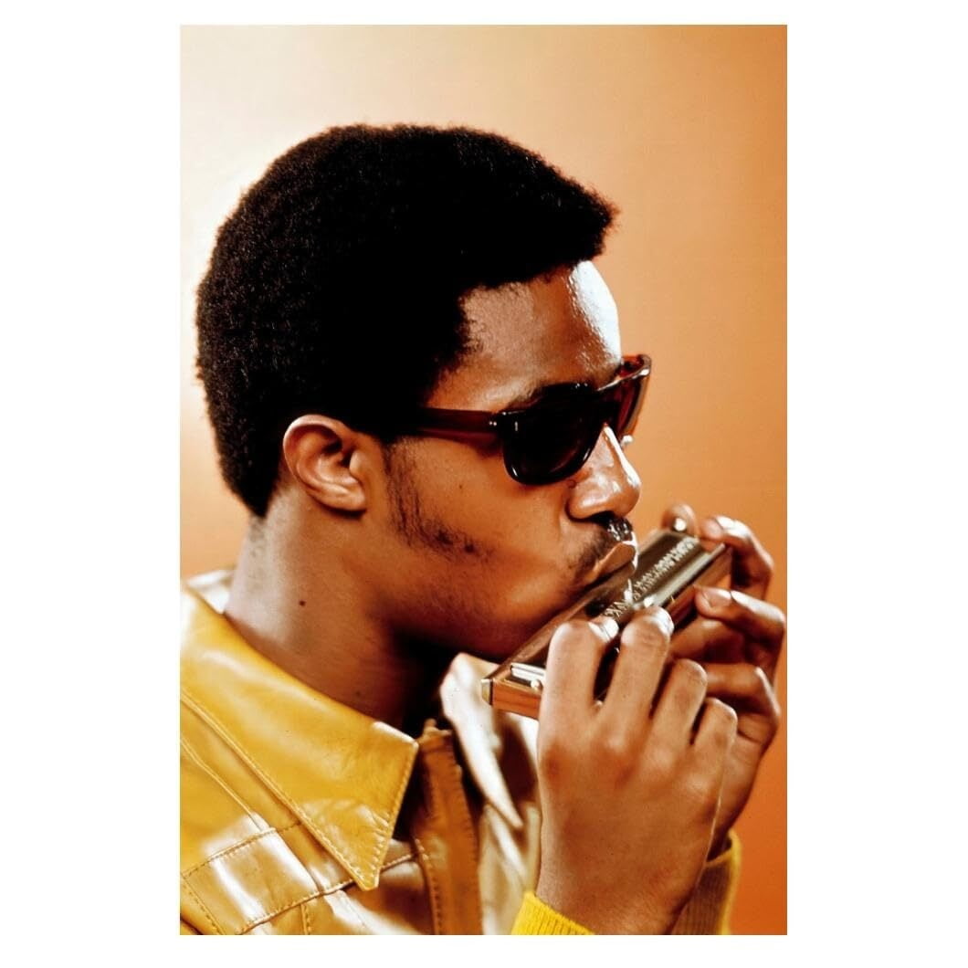 Stevie Wonder 80s Poster Legendary Musician Vintage 1980s Portrait Soul ...