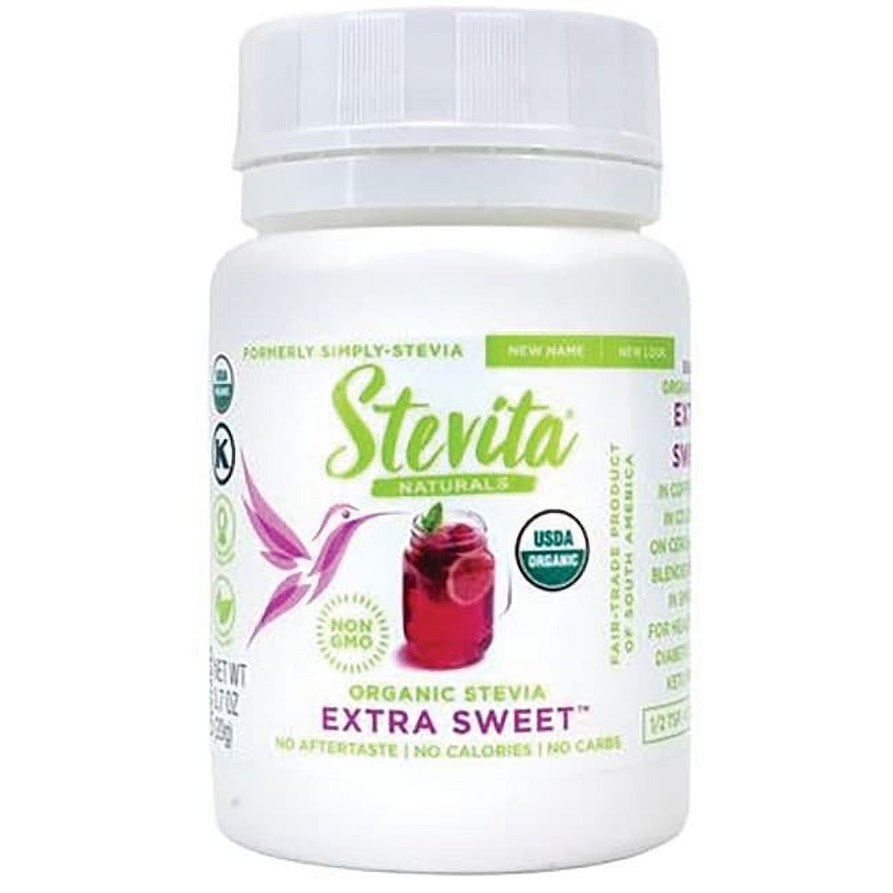 Stevita Organic Non-GMO Natural Stevia Extra Sweet .7 oz Pwdr - Walmart.com