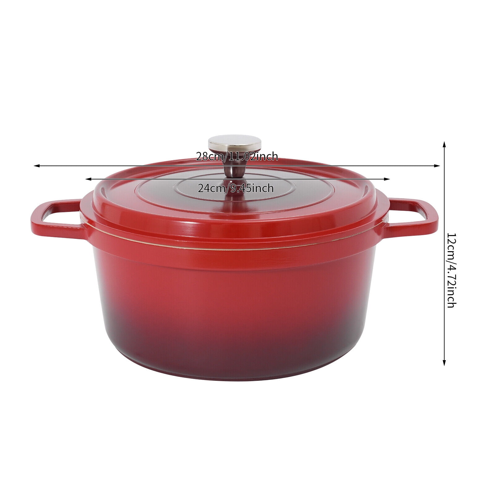 Stew Pot with Lid, Ceramic Stew Pot, Pot for Braising, Stews, Roasting ...
