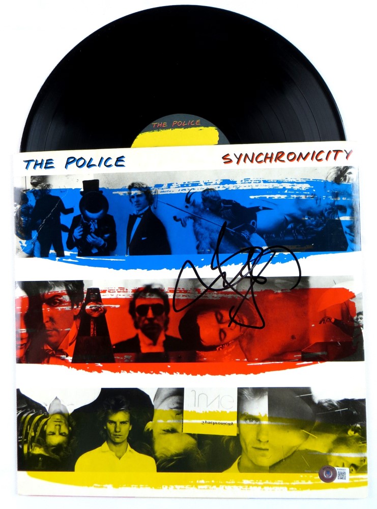 Stewart Copeland Signed Autographed Record Album Cover The Police BAS ...