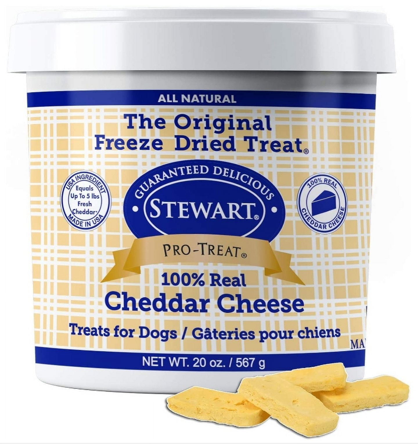 Stewart Freeze Dried Cheddar Cheese Dog Treats - Walmart.com Stewart Freeze Dried Cheddar Cheese Dog Treats - Walmart.com