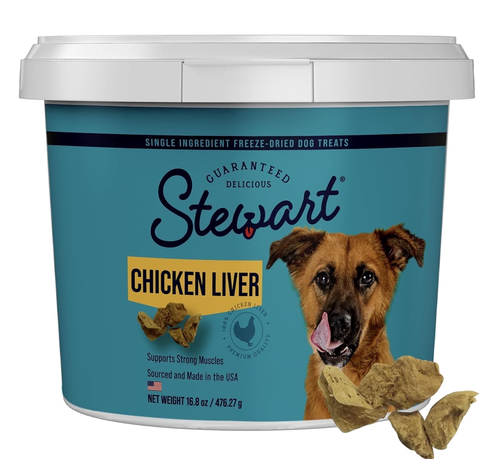 Free Shipping! Stewart Freeze Dried Chicken Liver Dog Treats 16.8 oz ...