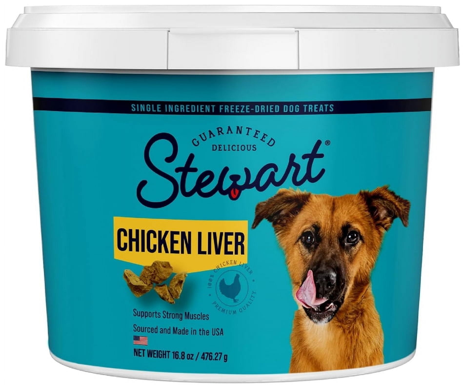 Stewart Freeze Dried Chicken Liver Treats [Dog Meat and Jerky Treats ...