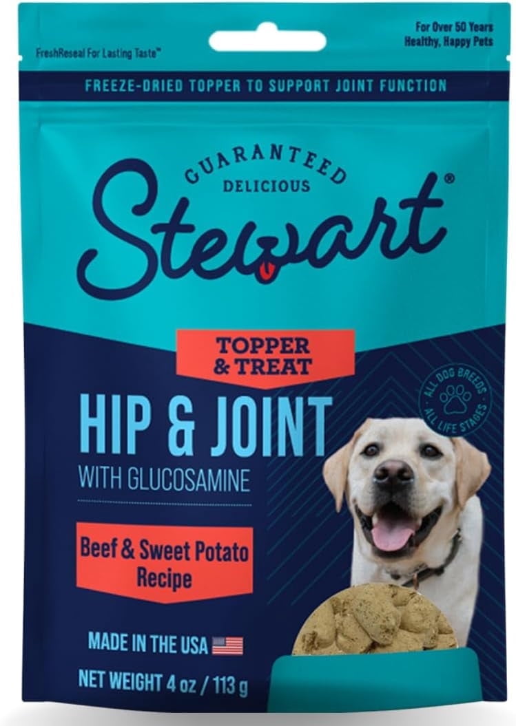Stewart Freeze Dried Dog Food Topper Beef & Sweet Potato (Hip & Joint ...