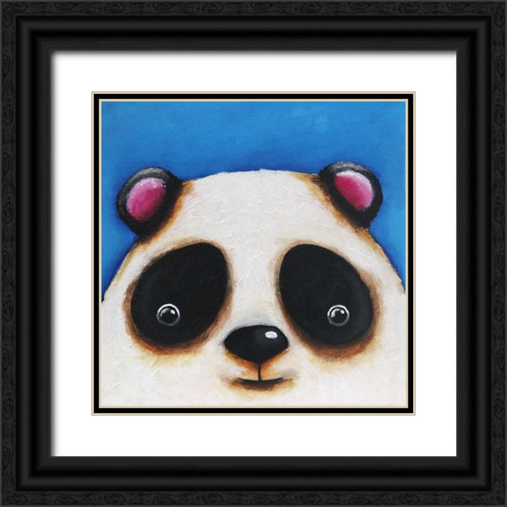 Stewart, Lucia 15x15 Black Ornate Wood Framed with Double Matting ...