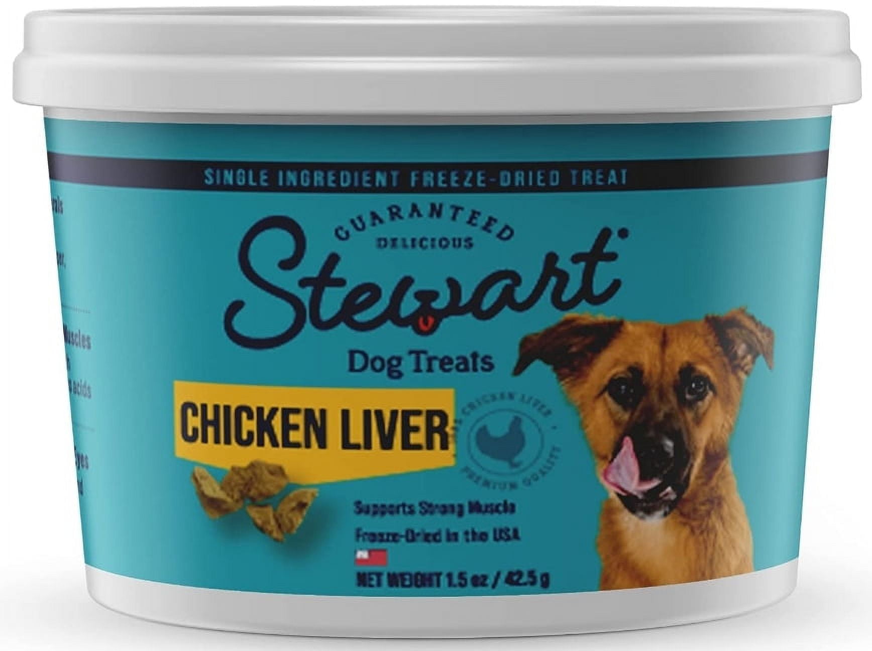 Stewart Pro-Treat 100% Pure Chicken Liver Freeze Dried Training Treats ...