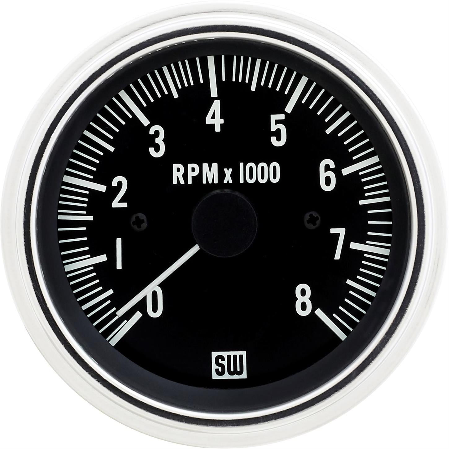 Stewart Warner 82170 Deluxe Tachometer, Electric, 3-3/8 Inch - Walmart.com