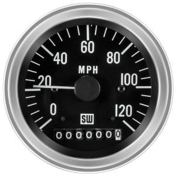 Stewart Warner 82896 Deluxe-Series Speedometer Gauge 3-3/8 in. (86 mm ...