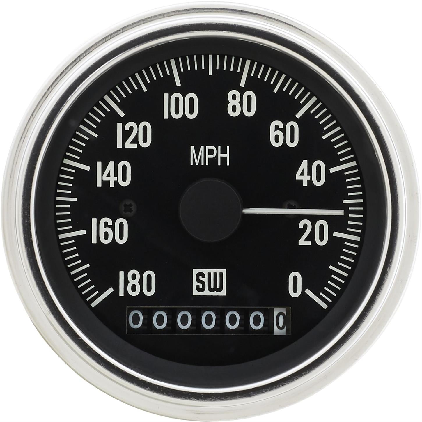Stewart Warner 82962 Deluxe Series Speedometer, 0-180 MPH - Walmart.com