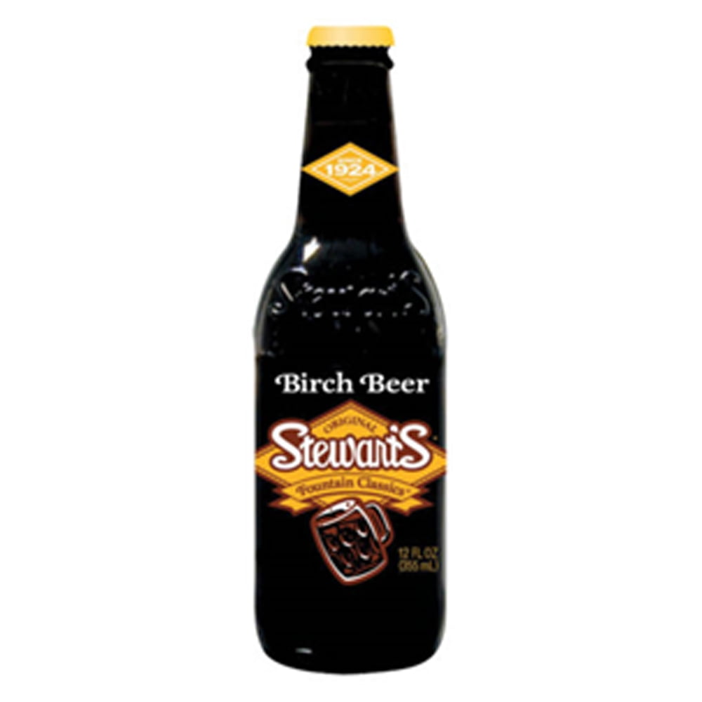 Stewart's Birch Beer Soda, Creamy and Refreshing Taste, 12 FL OZ ...