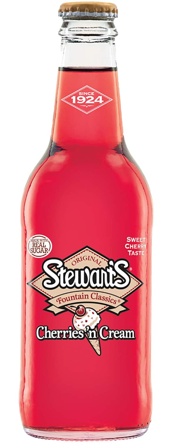 Stewart's Original Fountain Classics, Cherries & Cream Soda, 12oz (Pack ...