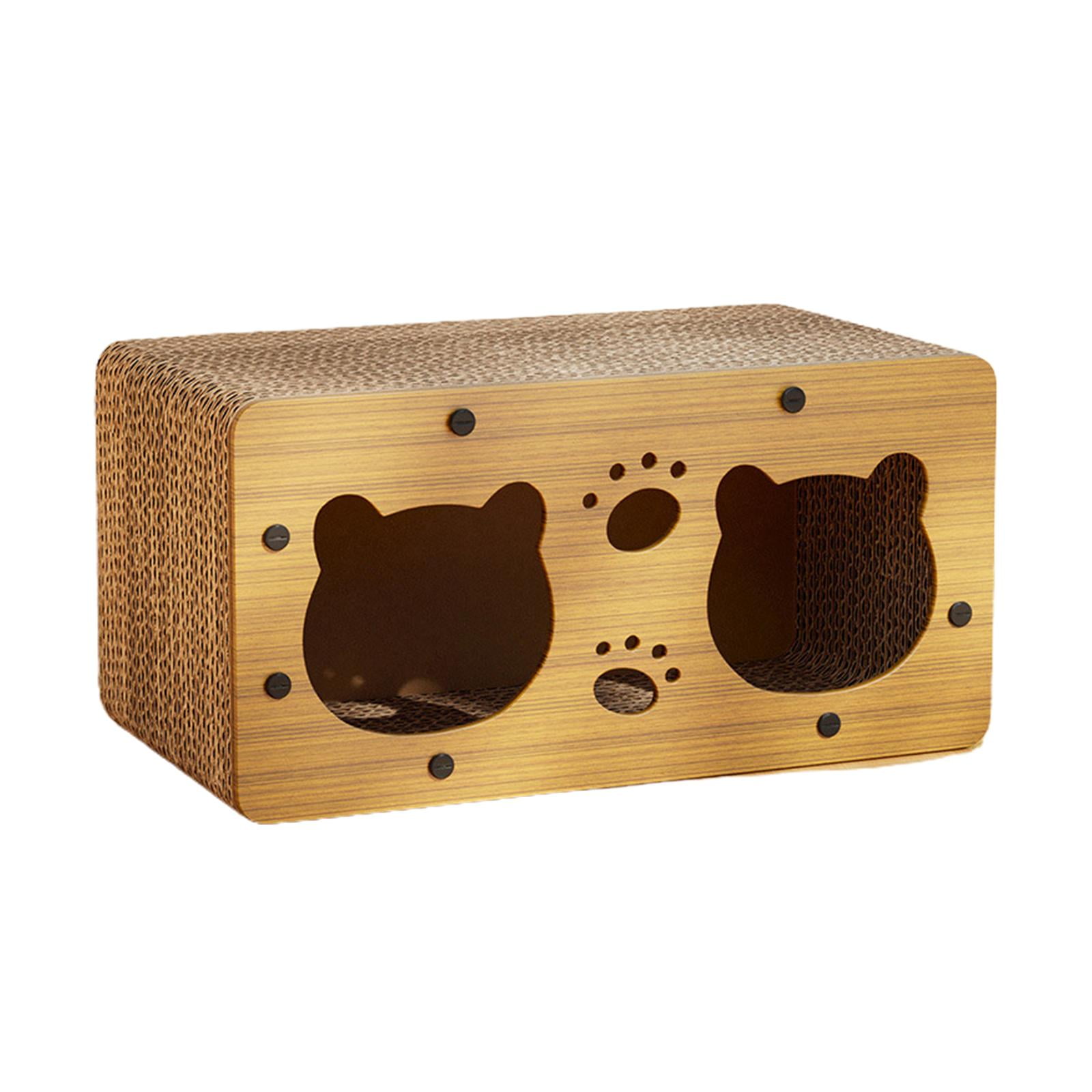 Stgfyxgs Cardboard Cat House Kitty Condo Castle Scratcher Bed Scratcher ...