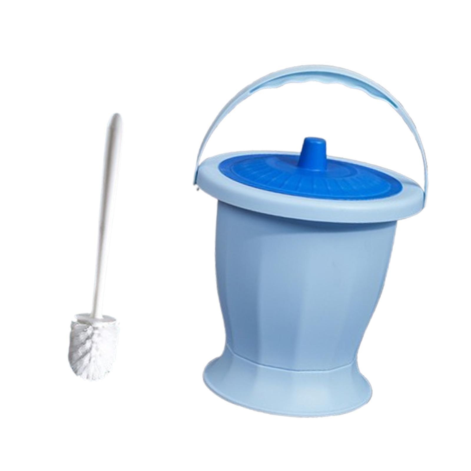 Stgfyxgs Chamber Pot, Potty Urinal Bottle and Toilet Brush with Lid ...
