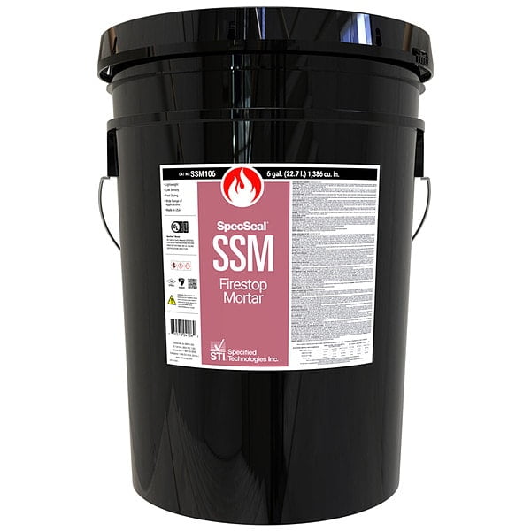 Sti Fire Barrier Mortar,Pail,6 gal SSM106 - Walmart.com