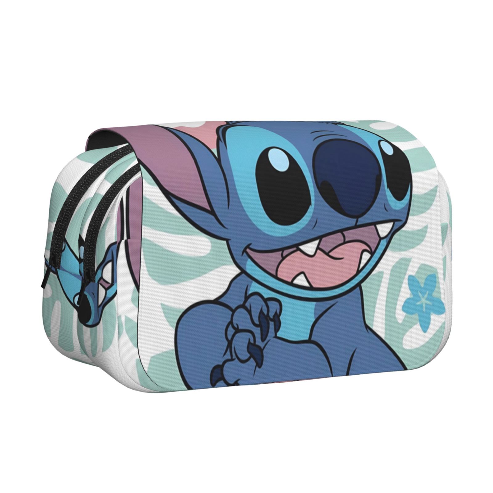 Sti-Tch Foldable Pencil Case, Double Zipper Large Pencil Pouch ...