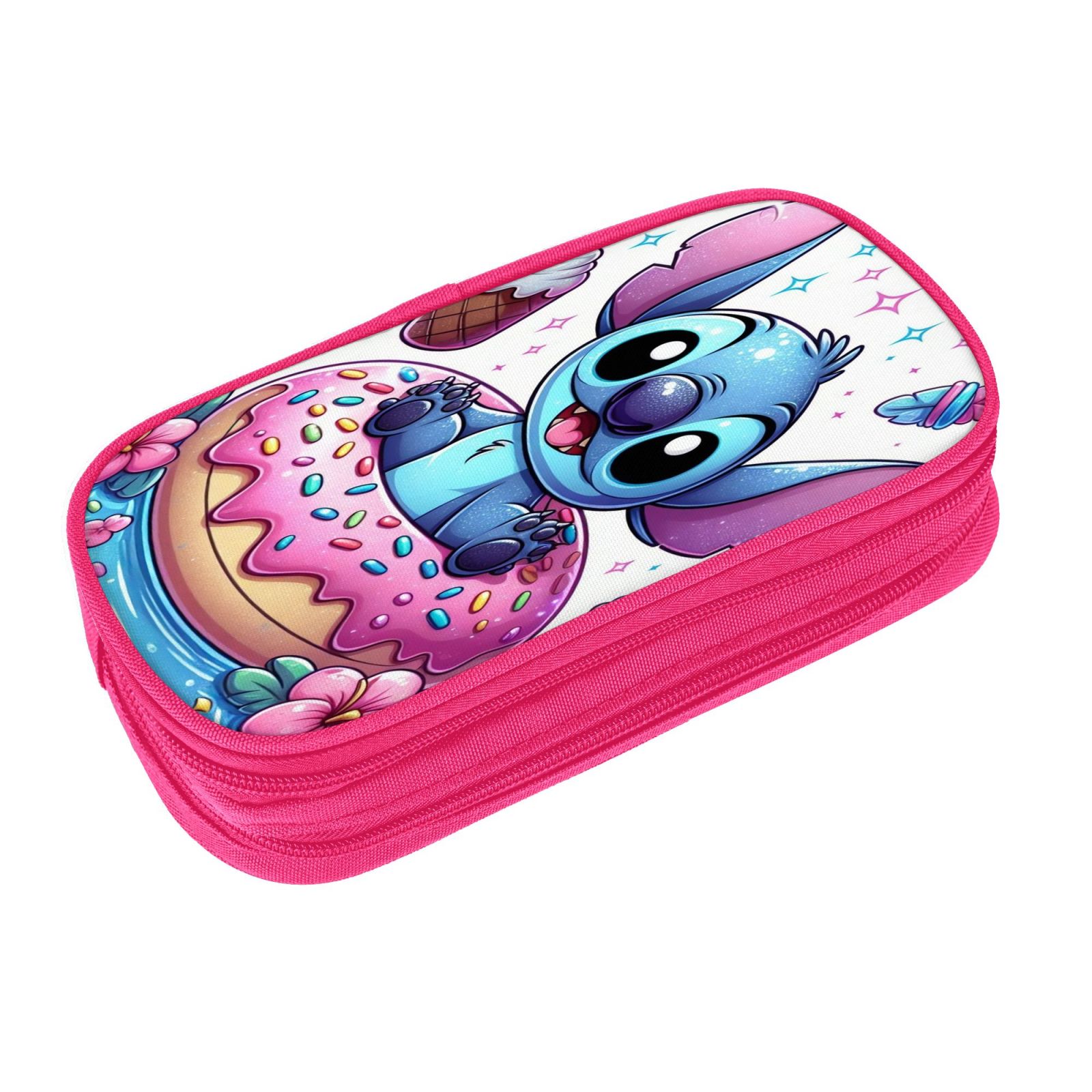 Sti_Tch Portable Multi Compartment Pencil Case Large Capacity ...