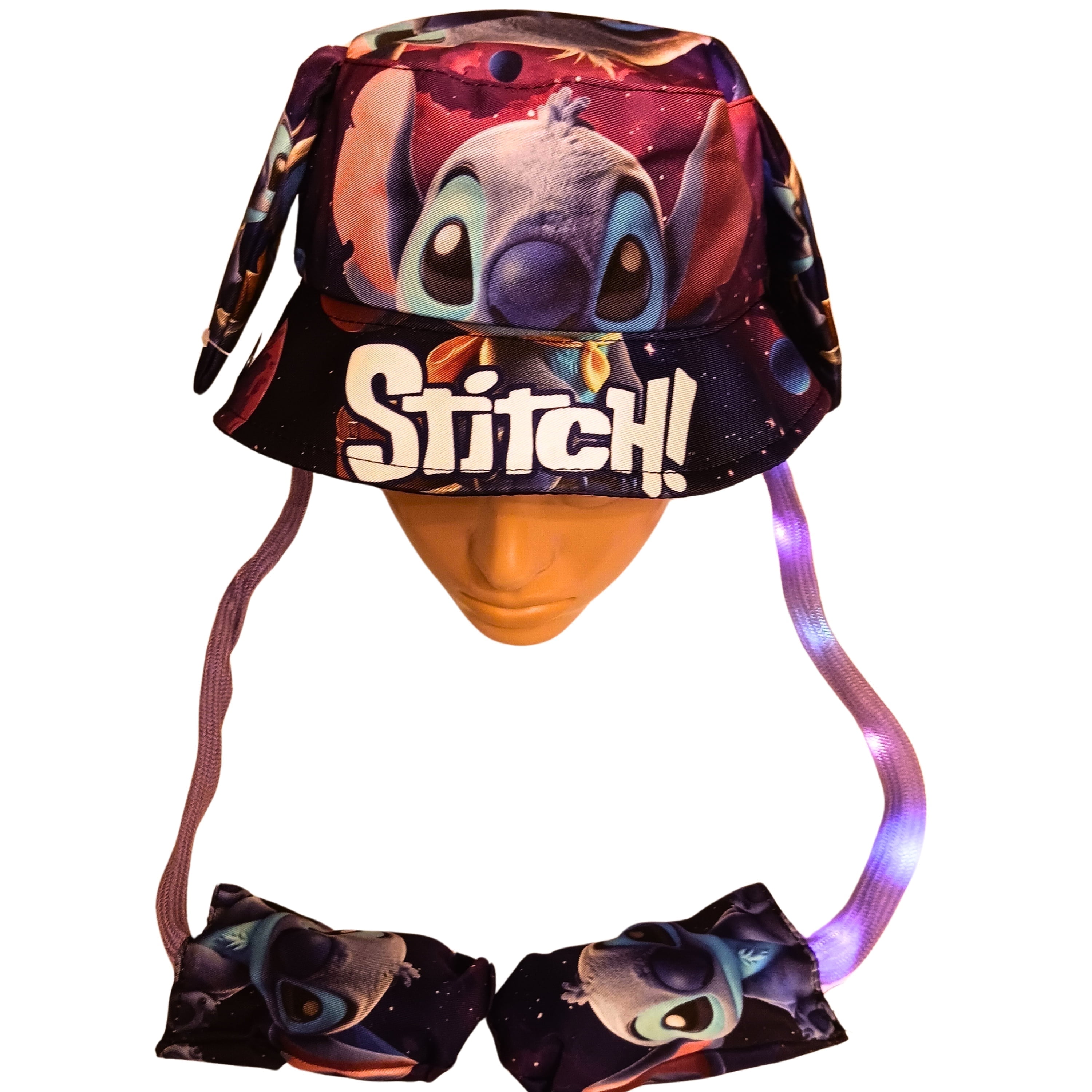 Loonyx Stitch Kids Unisex Animated Bucket Hat, Flapping Ears & Flashing ...