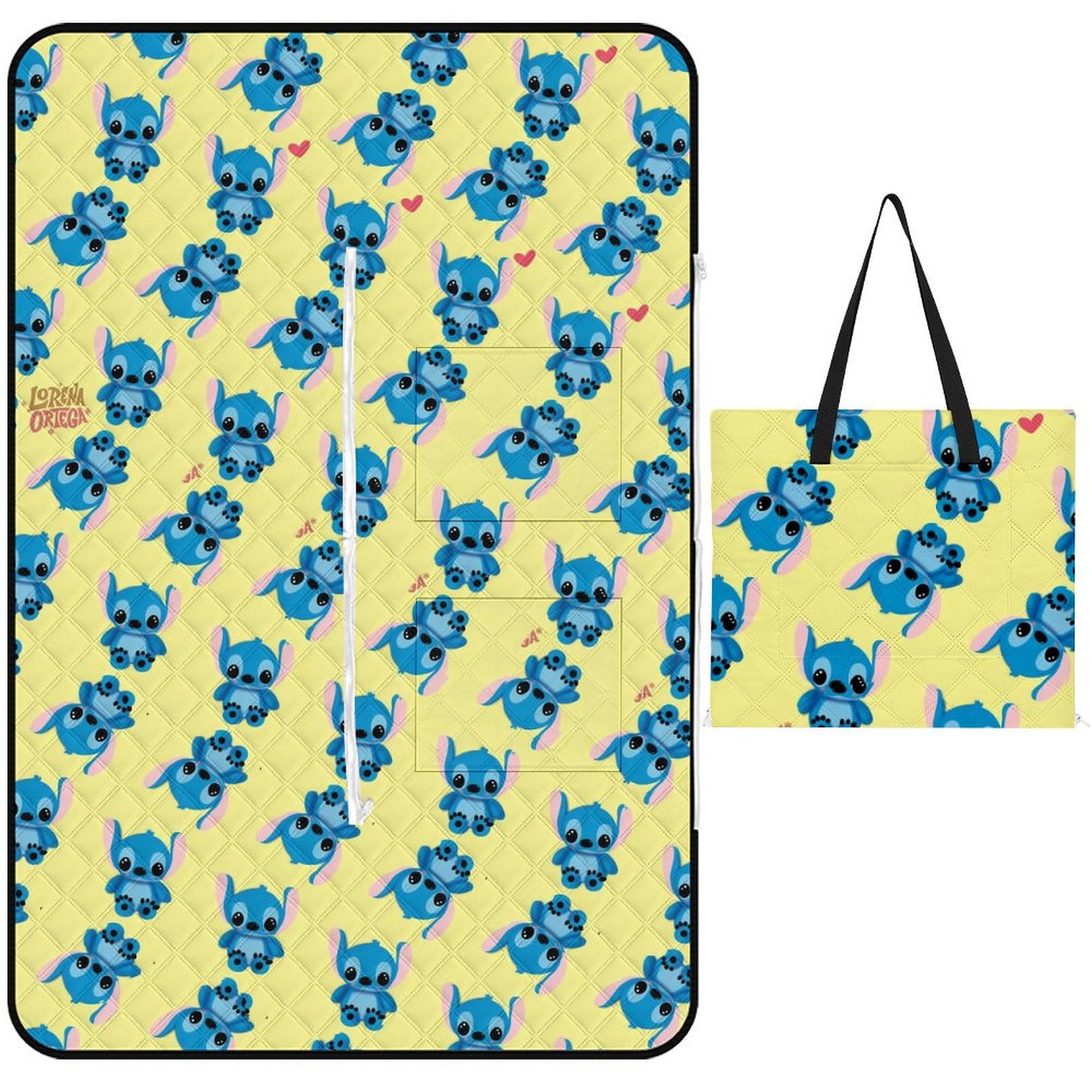 Stich Picnic Blankets 59"x39" Extra Large Outdoor Blanket Beach Blanket ...