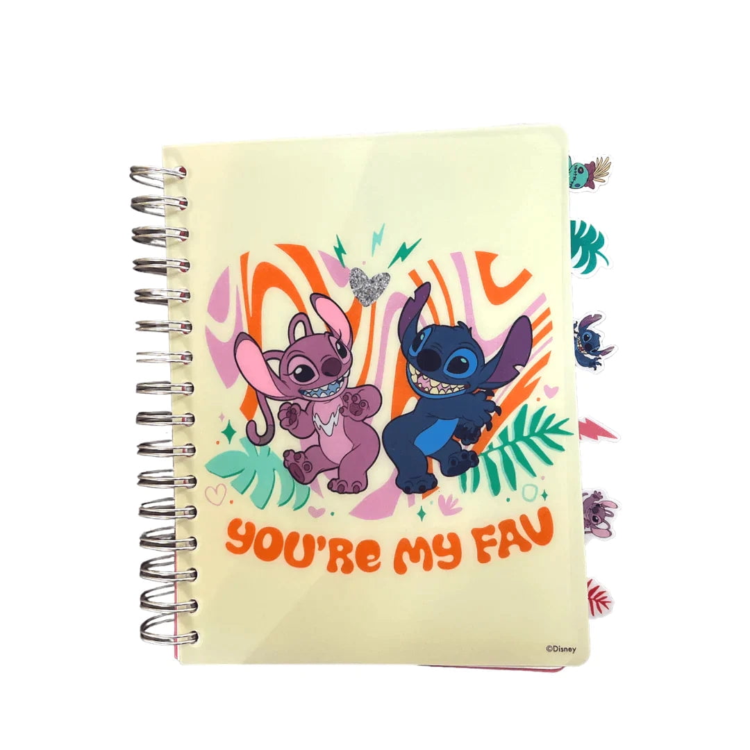 Disney Lilo and Stitch Notebook - 'Stitch You're My Fav' Tabbed Journal ...