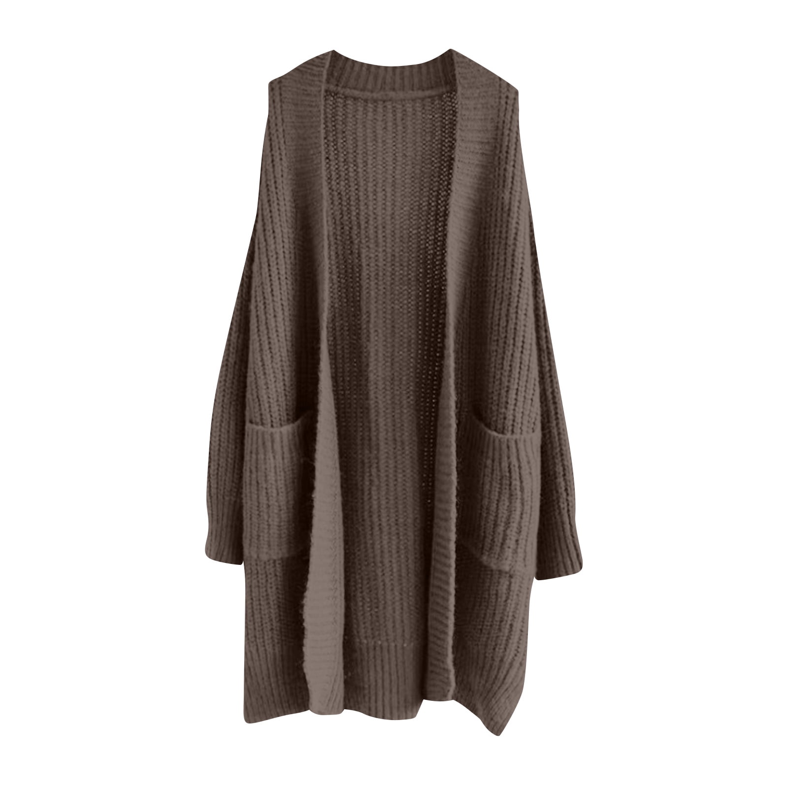 Stichou Women's Open Front Cardigan Oversized Chunky Knit Sweater Long Lantern Sleeve Outwear ...