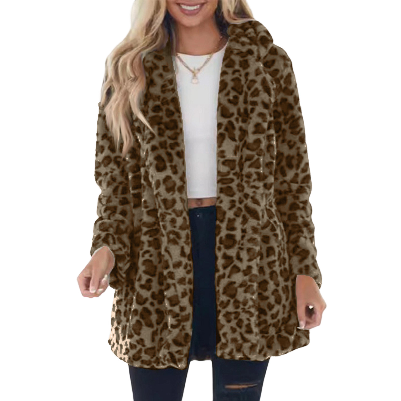 Stichou Women's Winter Jacket Open Front Coat Cardigan Vintage Western ...