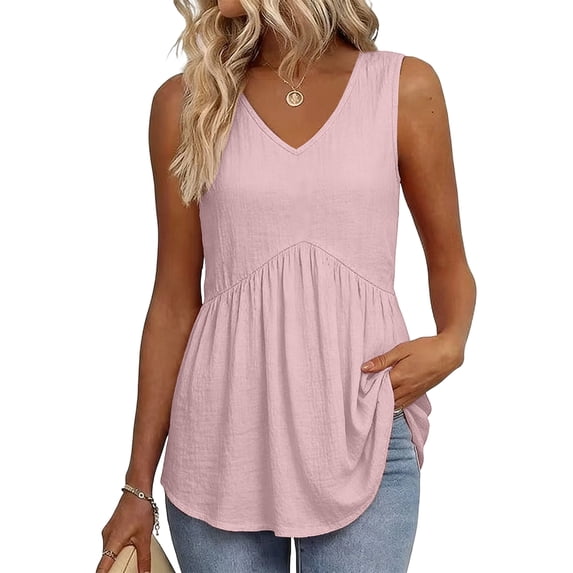 Stichou Womens Tank Tops 2026 Flowy Peplum Tops 2026 Spring Summer ...