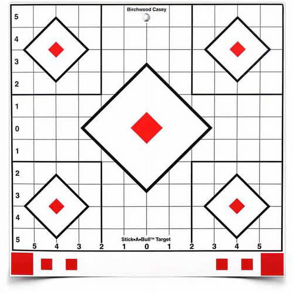 Birchwood Casey Stick-A-Bull 12-Inch Self-Adhesive Paper Shooting ...
