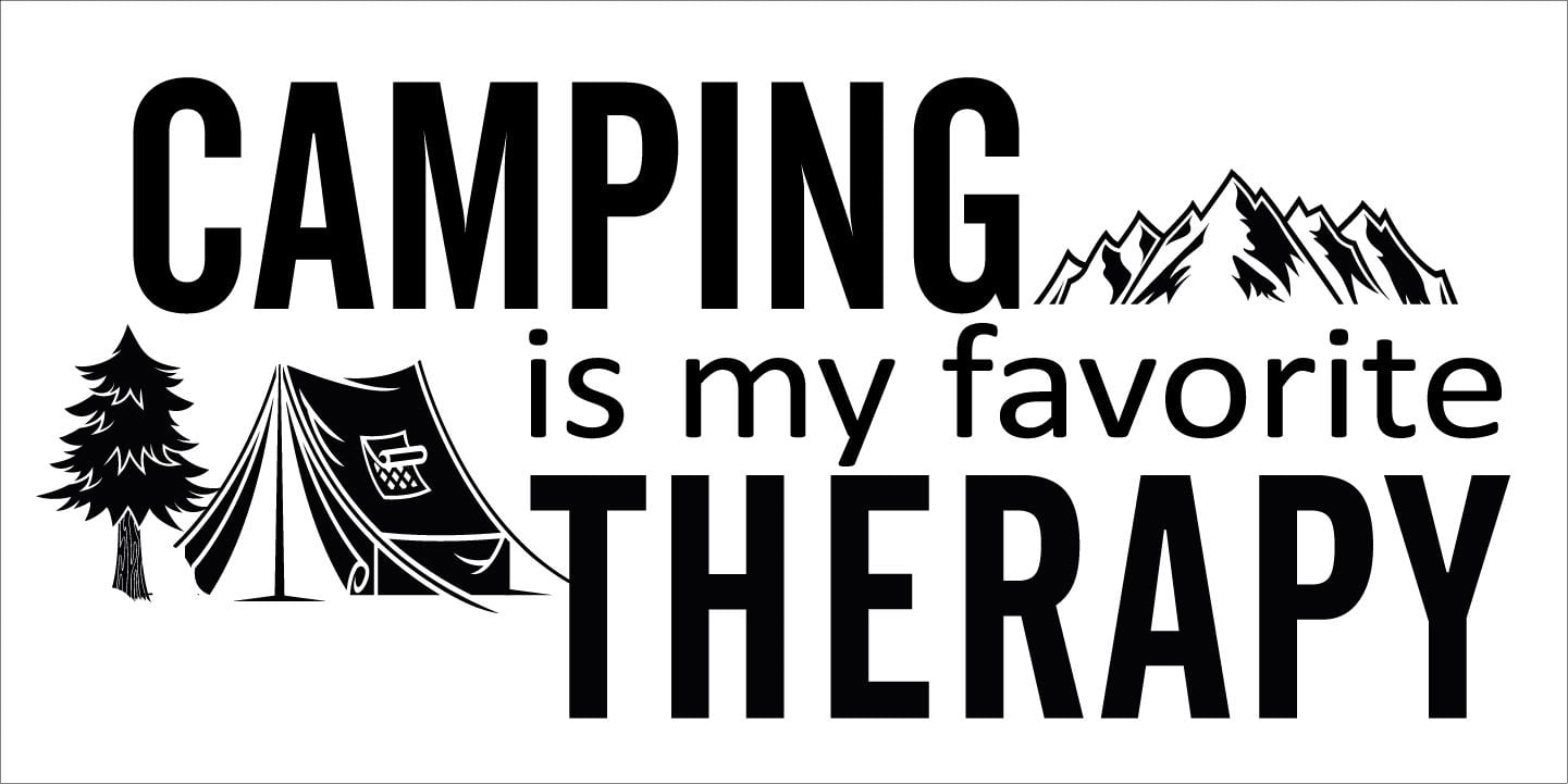 Stick And Peel Vinyl Camping Quotes Wall Decal - Camping Is My Favorite ...