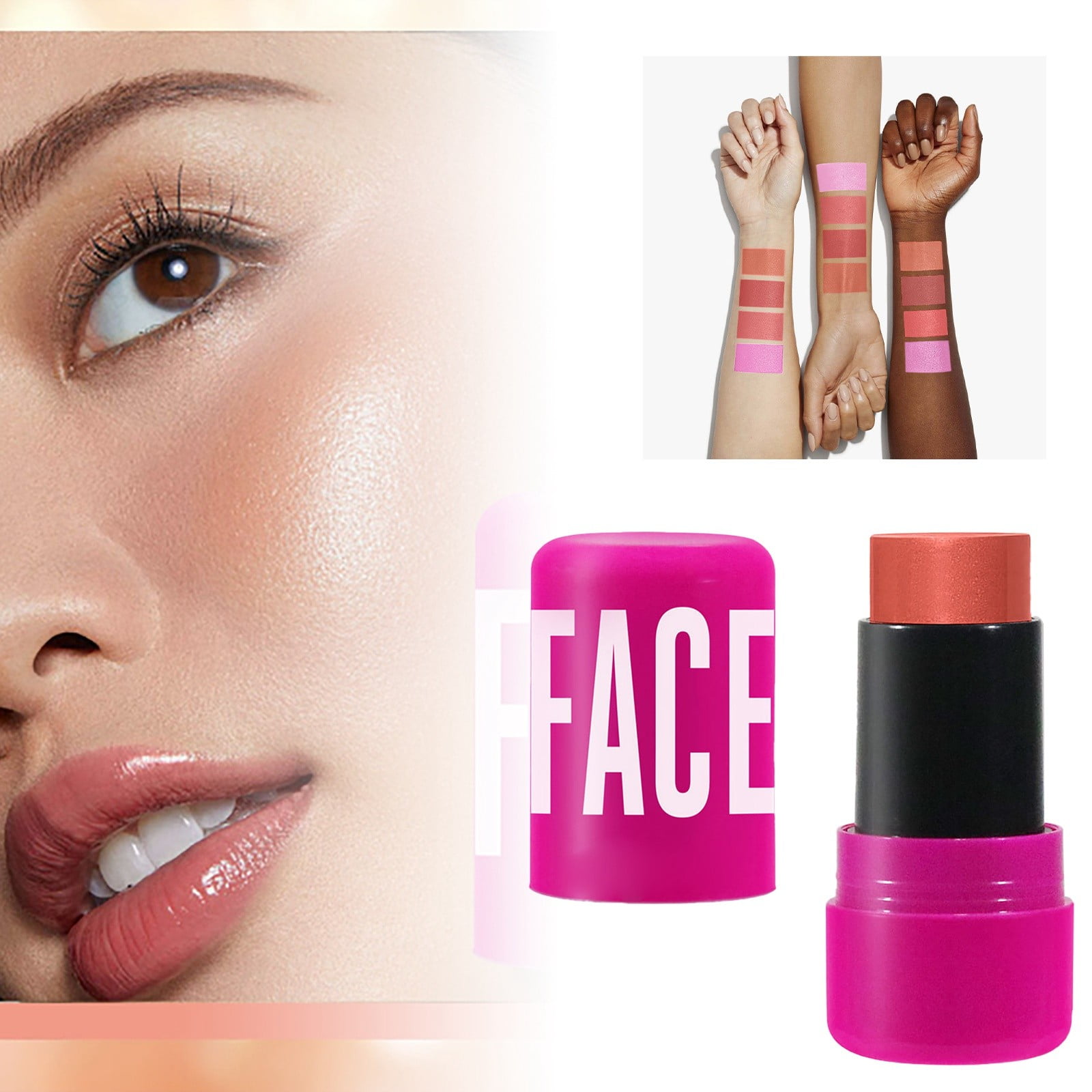 Stick Blush Highlighter Contouring Portable Natural Powder Makeup Stick ...