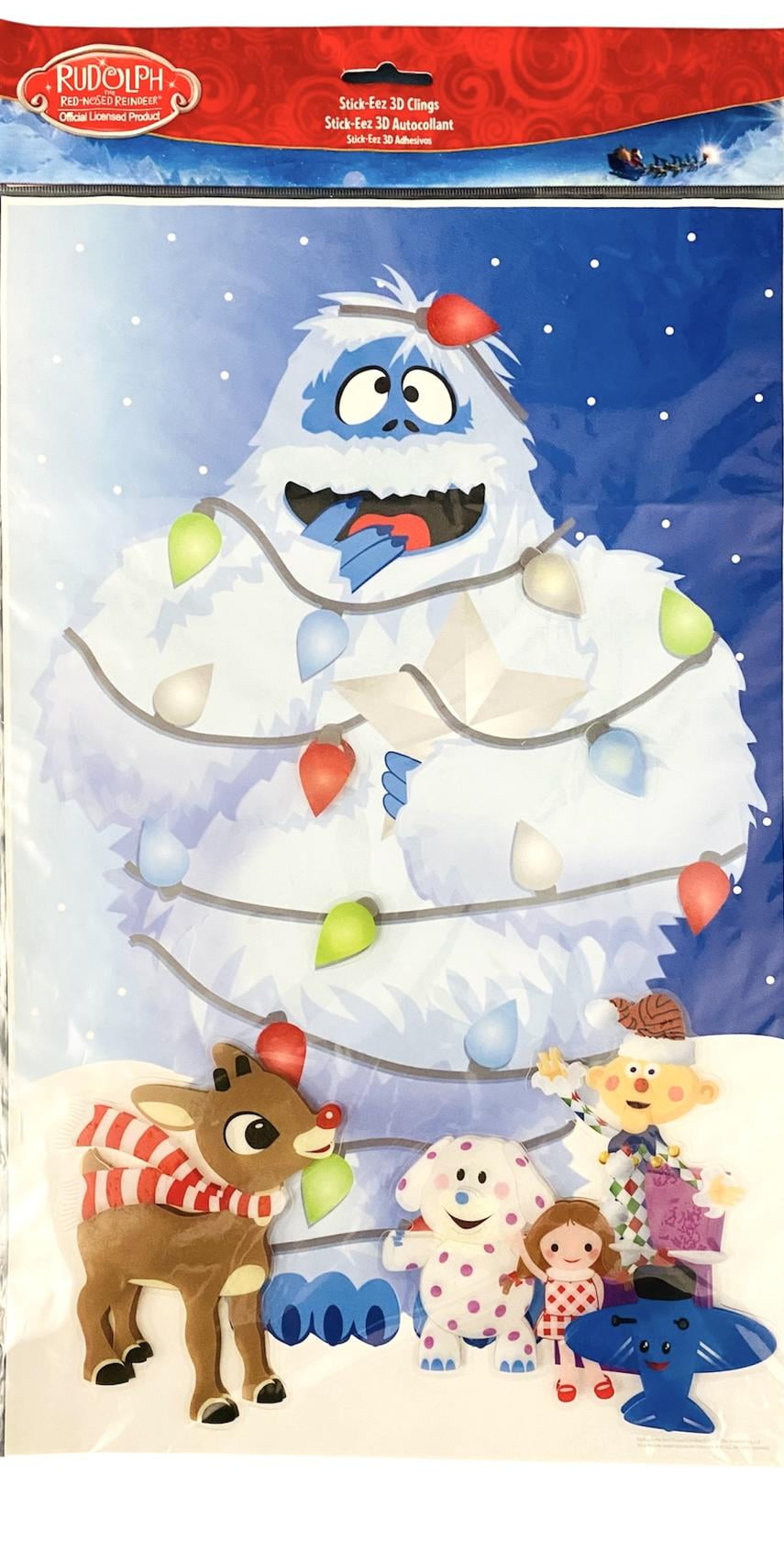 Stick Eze 3D Cling (Christmas) Rudolph and Bumble - Walmart.com