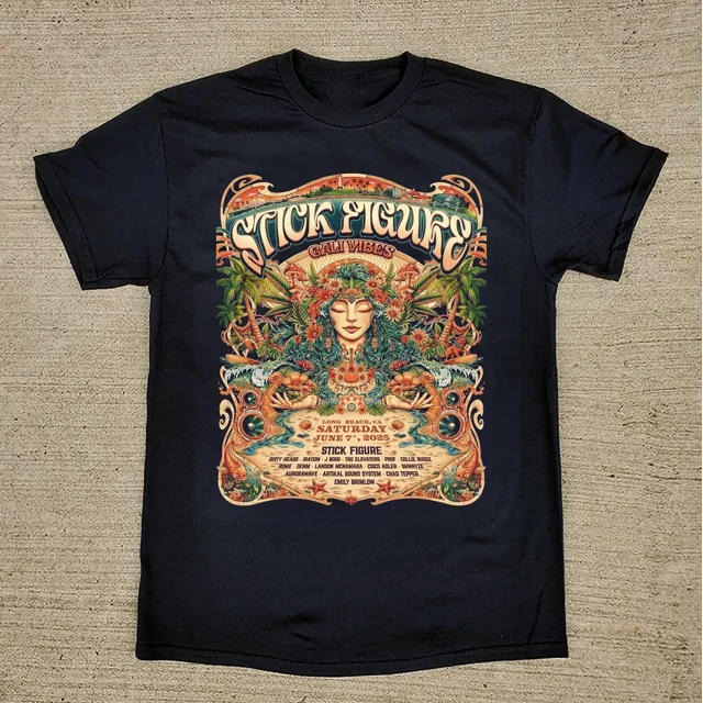 Stick Figure 2025 Tour Shirt, Stick Figure 2025 Tour Poster Short ...