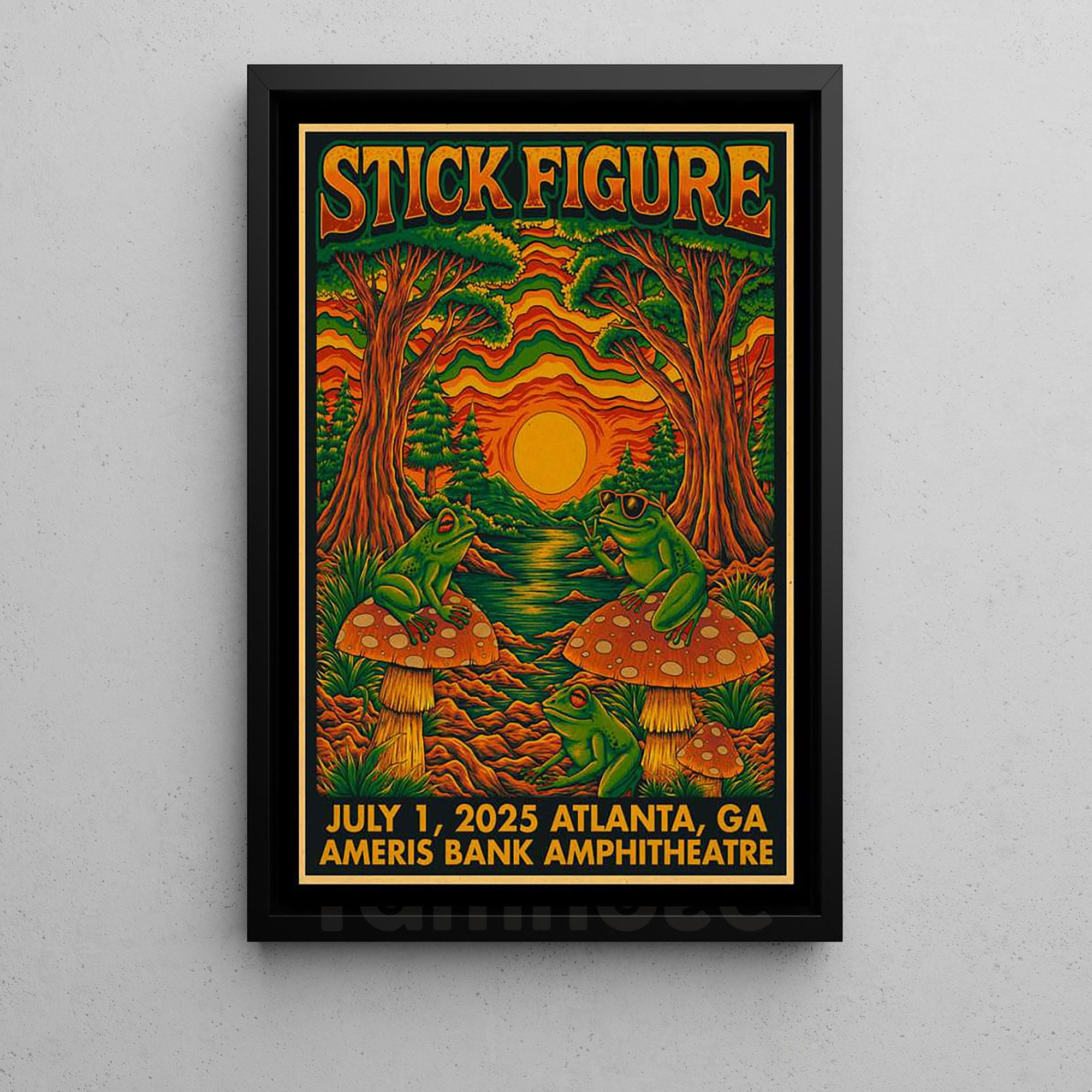 Stick Figure Ameris Bank Amphitheatre 2025 Poster - Walmart.com