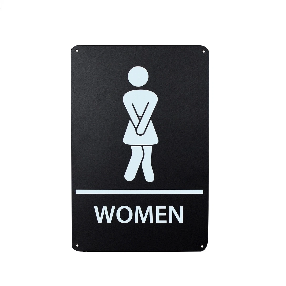 Stick Figure Funny Bathroom Sign Ladies Room Commercial Bar Restroom ...