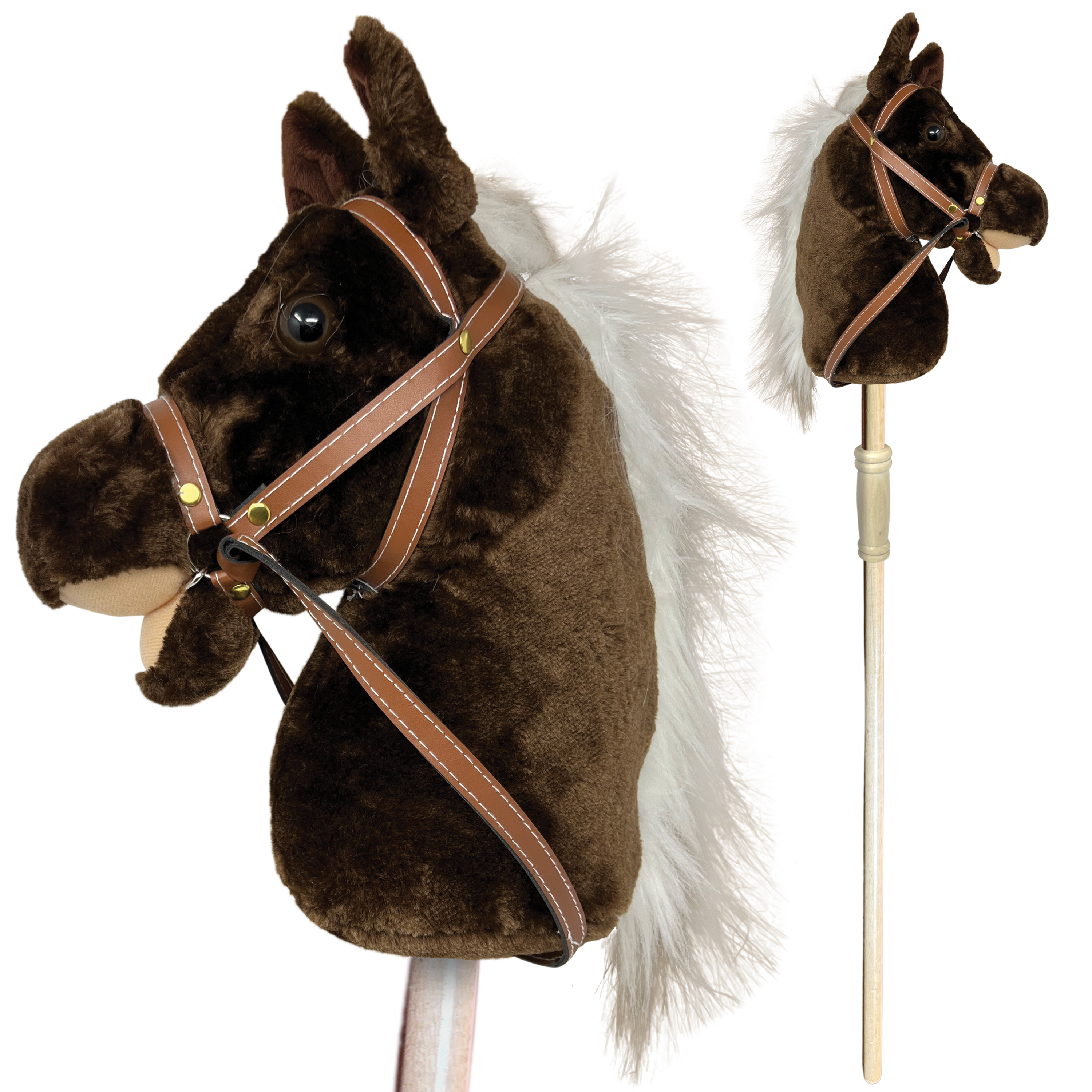 Spark. Create. Imagine Plush Stick Horse, Assorted, 30" - Walmart.com