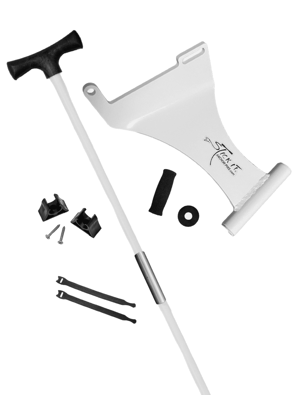 Stick It Anchor Pins 2 Piece 10' White Starboard Motor Mount and Anchor ...