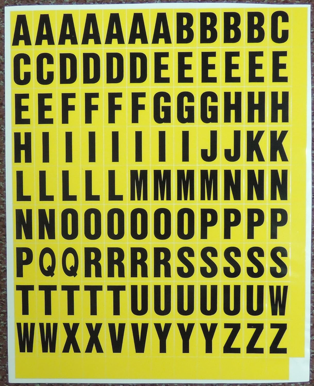 Stick on Lettering, Letters, Self Adhesive LETTERS and Numbers, Stick ...