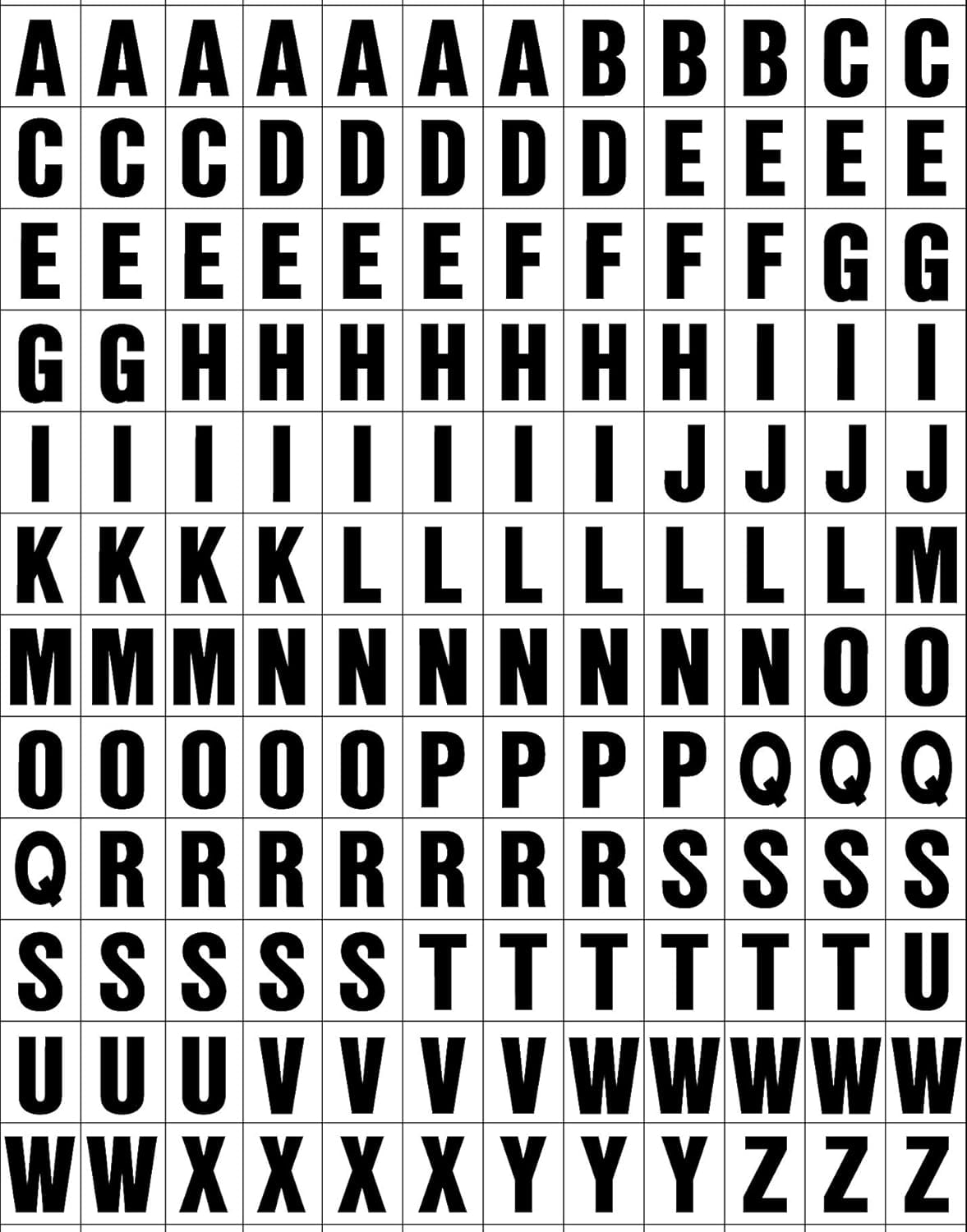 Stick on Lettering, Numbers, Self Adhesive LETTERS , Stick on Letters ...