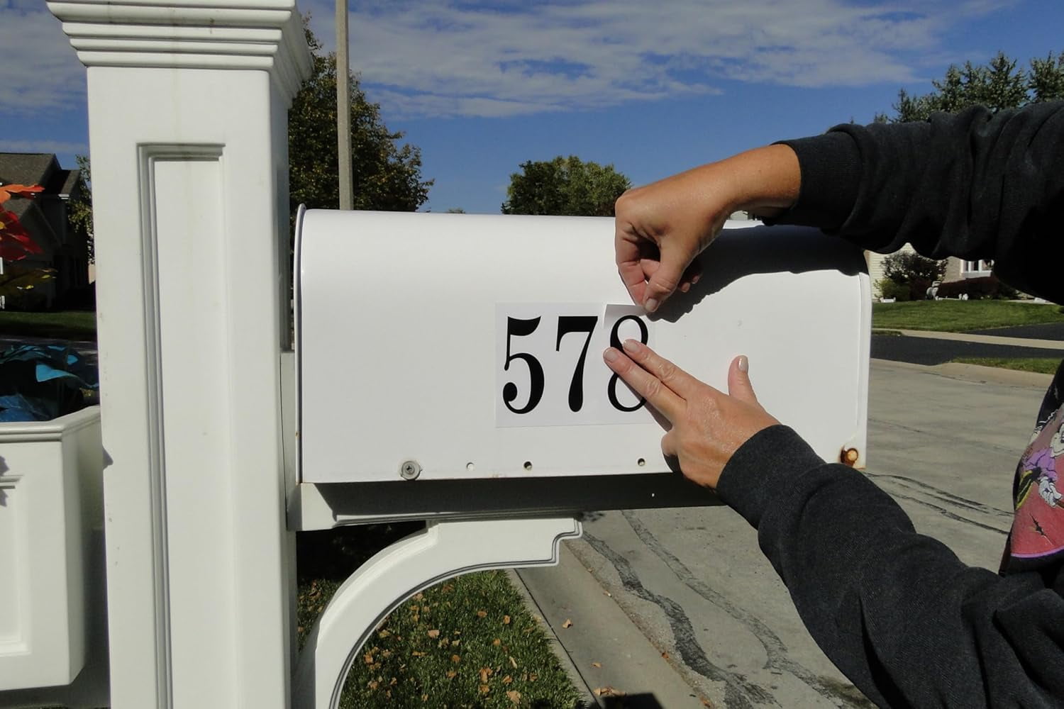 Stick on Lettering, Numbers, Self Adhesive Reflective Numbers , Stick ...