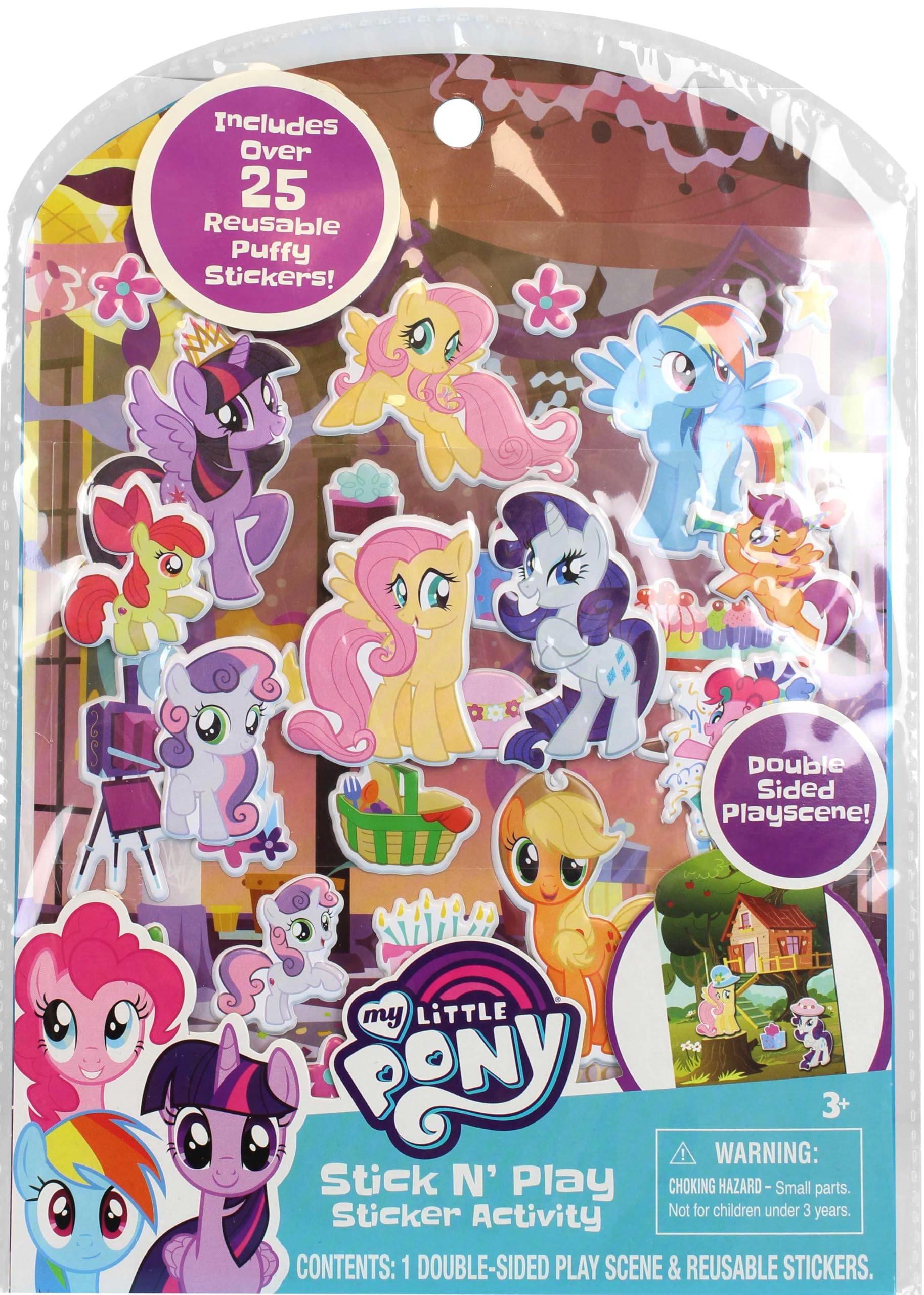Stick N Play Puffy Sticker Activity Set - My Little Pony - Walmart.com