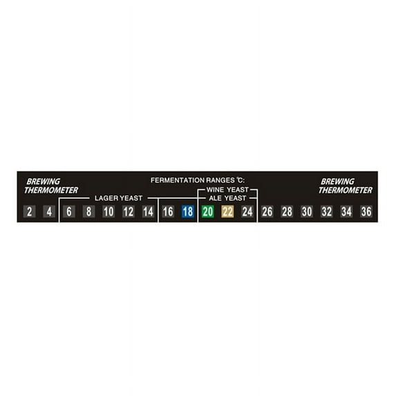 Stick On Thermometer Strip Digital Temperature Display for Fermenting ...