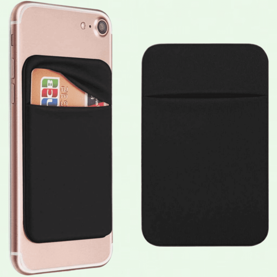 2 Pack Black Cell Phone Pocket Self Adhesive Card Holder - Walmart.com