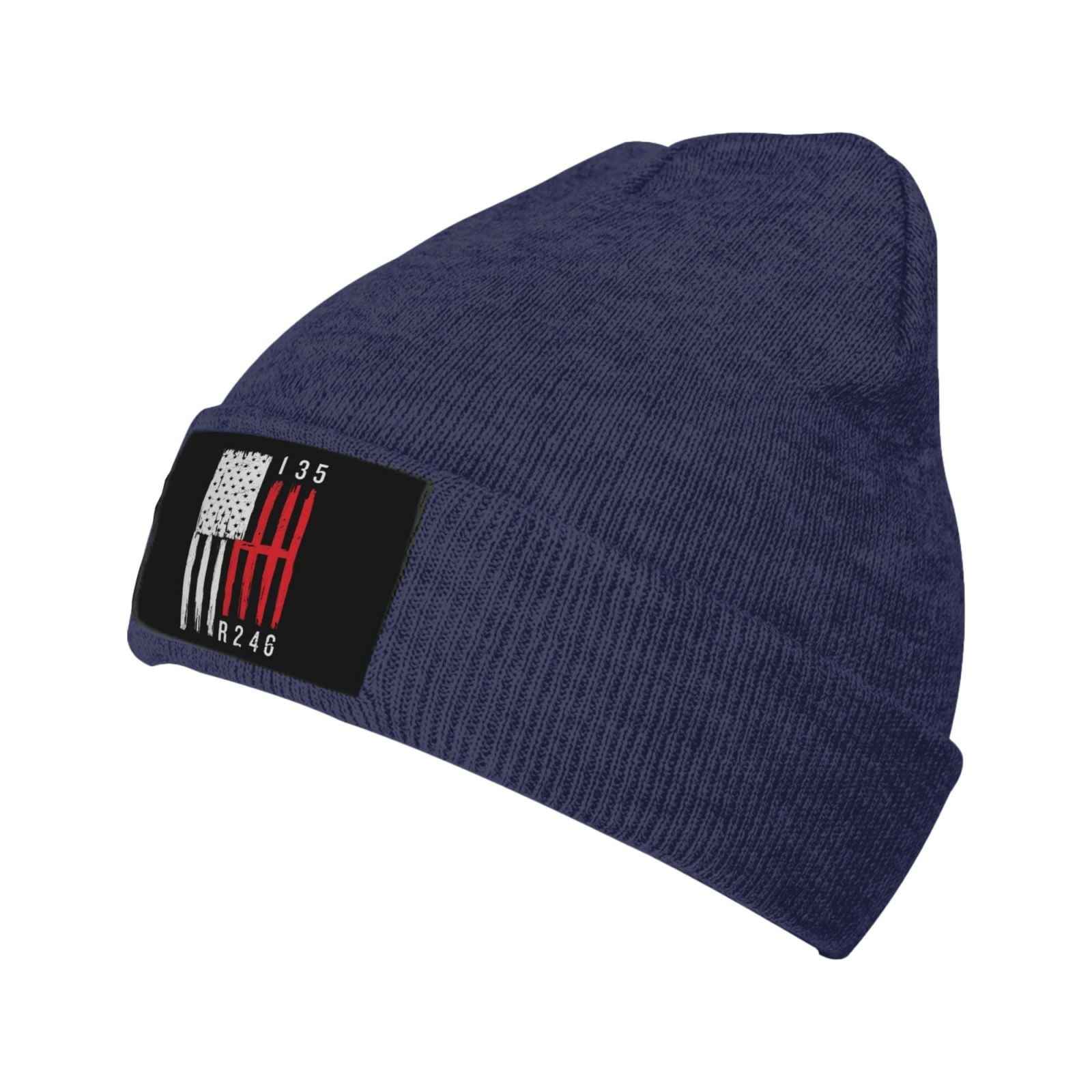 Stick Shift American Flag Knit Beanie Acrylic Knitted Hat Men Beanie ...