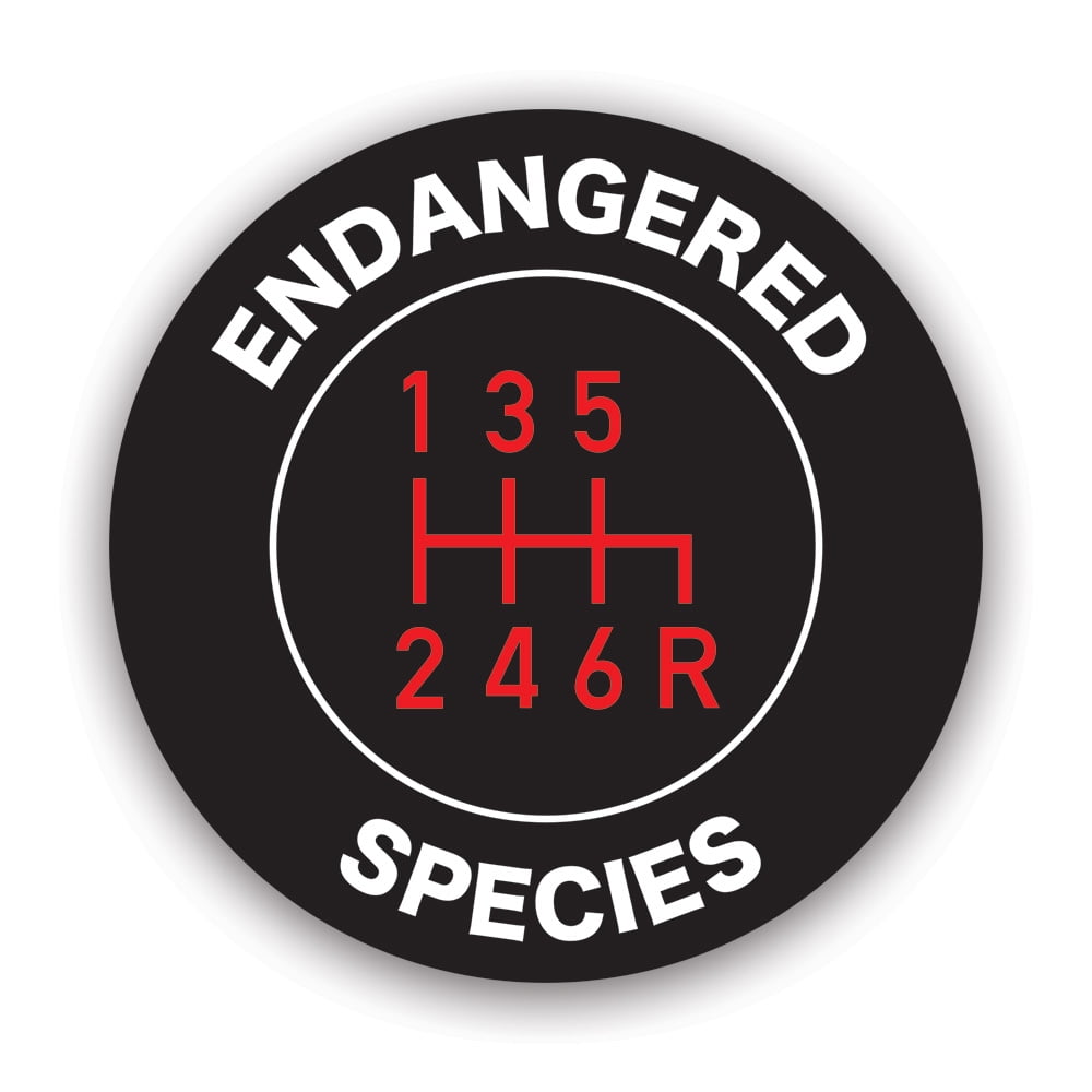 Stick Shift Endangered Species Sticker Decal - Self Adhesive Vinyl ...