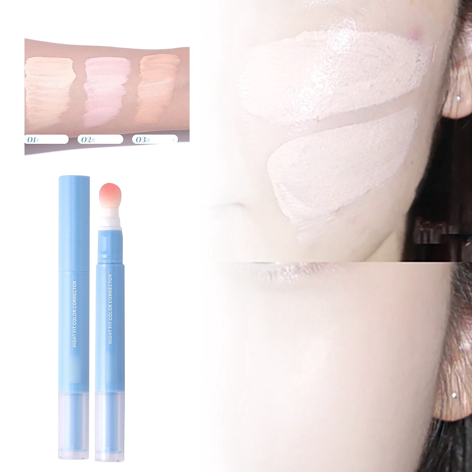 Stick To Face Concealer Lotion Pen Moist And Smooth Brighten Tear Cover ...