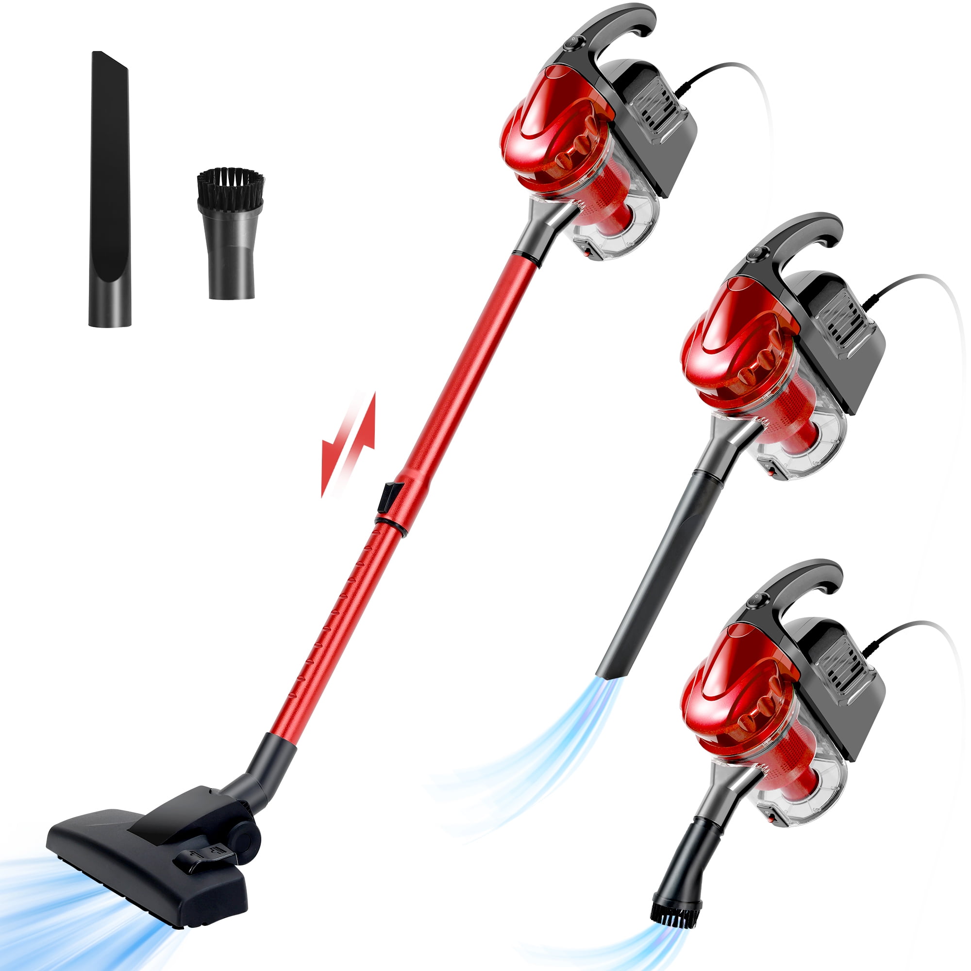 Walmart 4 in 1 Lightweight Stick Vacuum, 600W Motor, 17KPa Suction ...