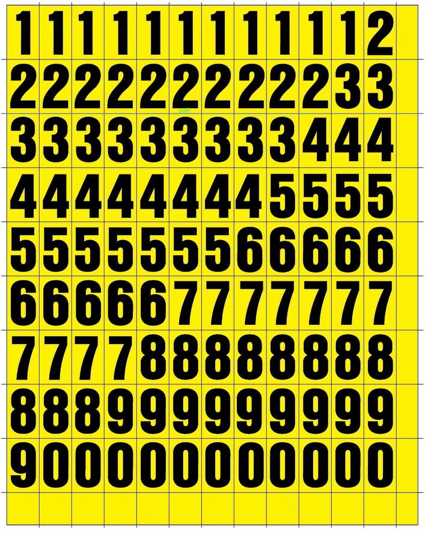 Stick on Vinyl Lettering, NUMBERS ONLY, REFLECTIVE Self Adhesive ...